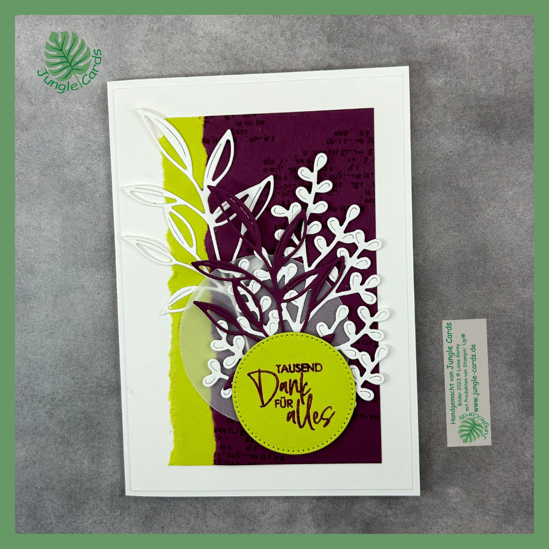 Wunderschöne Werke - Danke - Jungle Cards